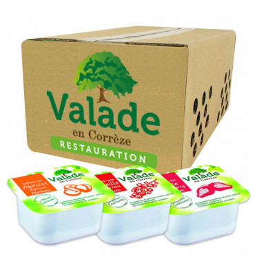 Acheter Mini confiture Valade Assortiment abricot fraise groseille 3.6 Kg