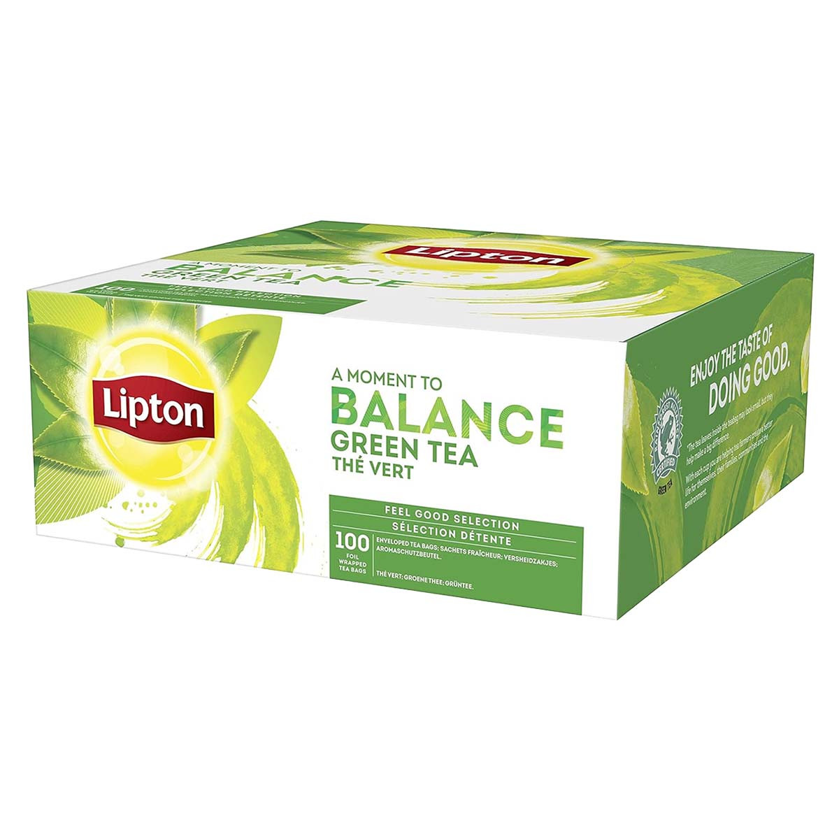 Coffret de Thé Vert Lipton - 6 coffrets - 600 sachets