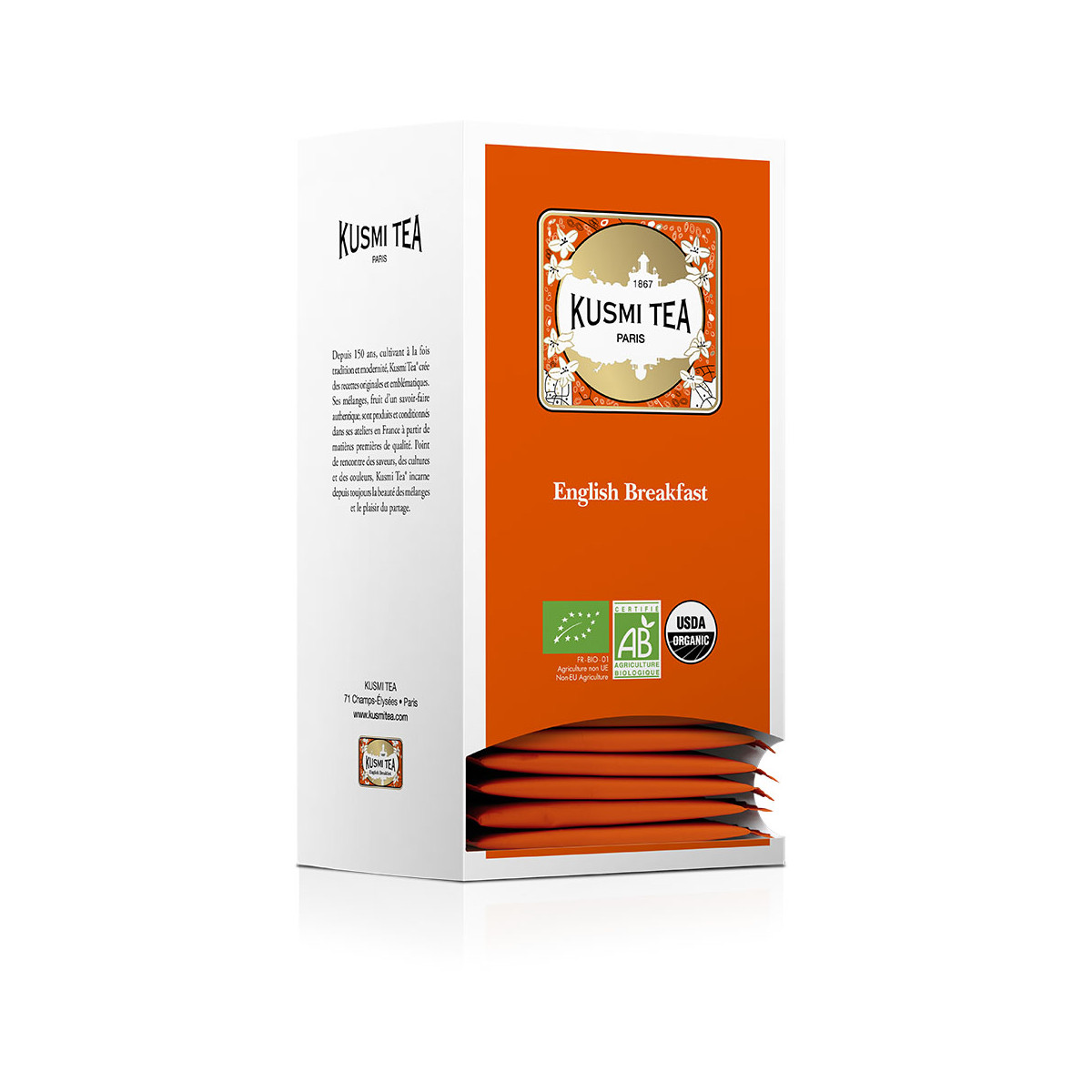 Thé Noir English Breakfast Bio Kusmi Tea - 6 boites - 150 sachets