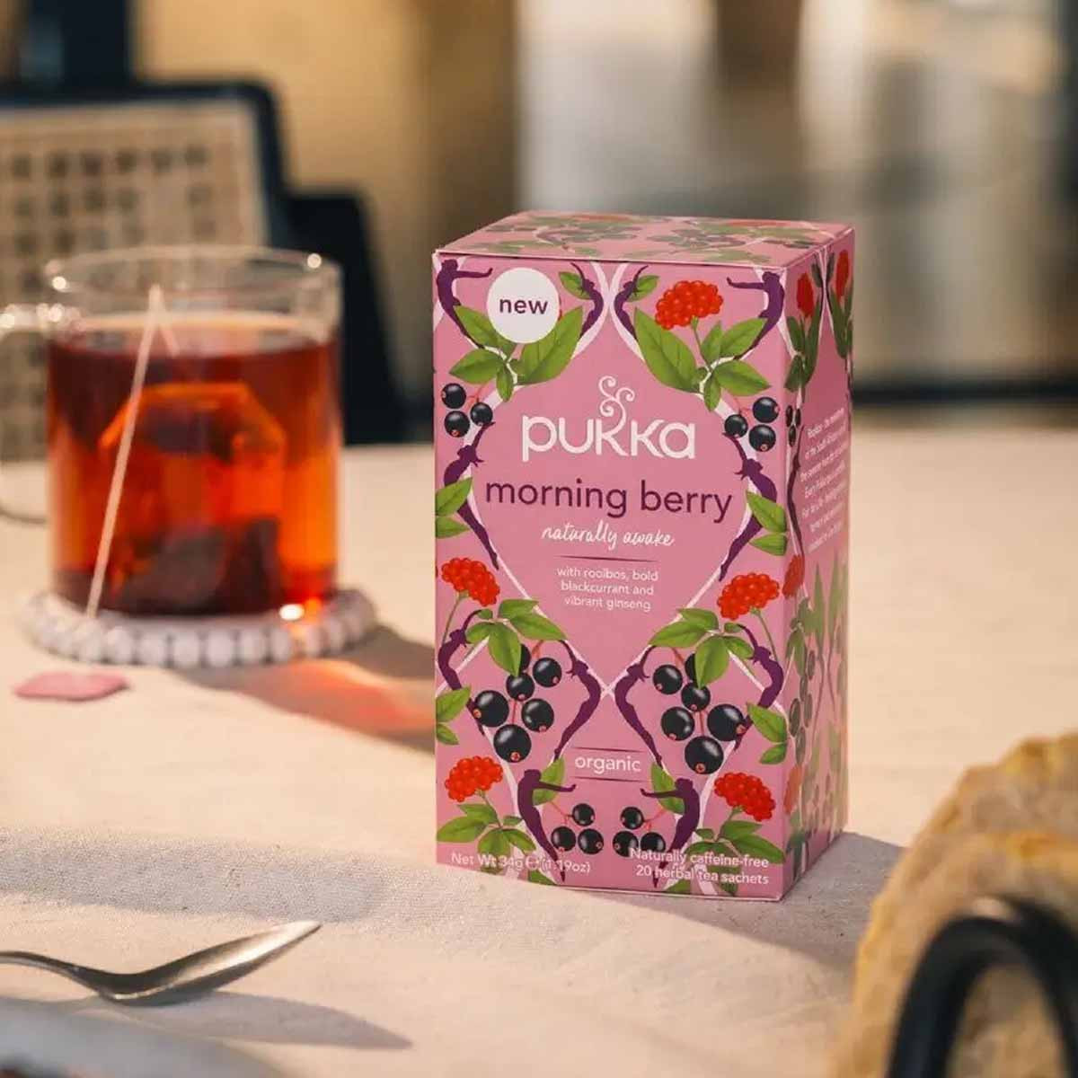 Infusion Bio Pukka Détox Fruits Rouges - 4 boites - 80 sachets