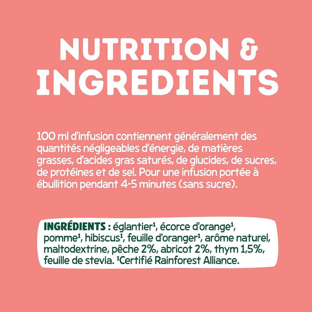 Infusion Éléphant Pêche Abricot Thym - 6 boites x 120 sachets