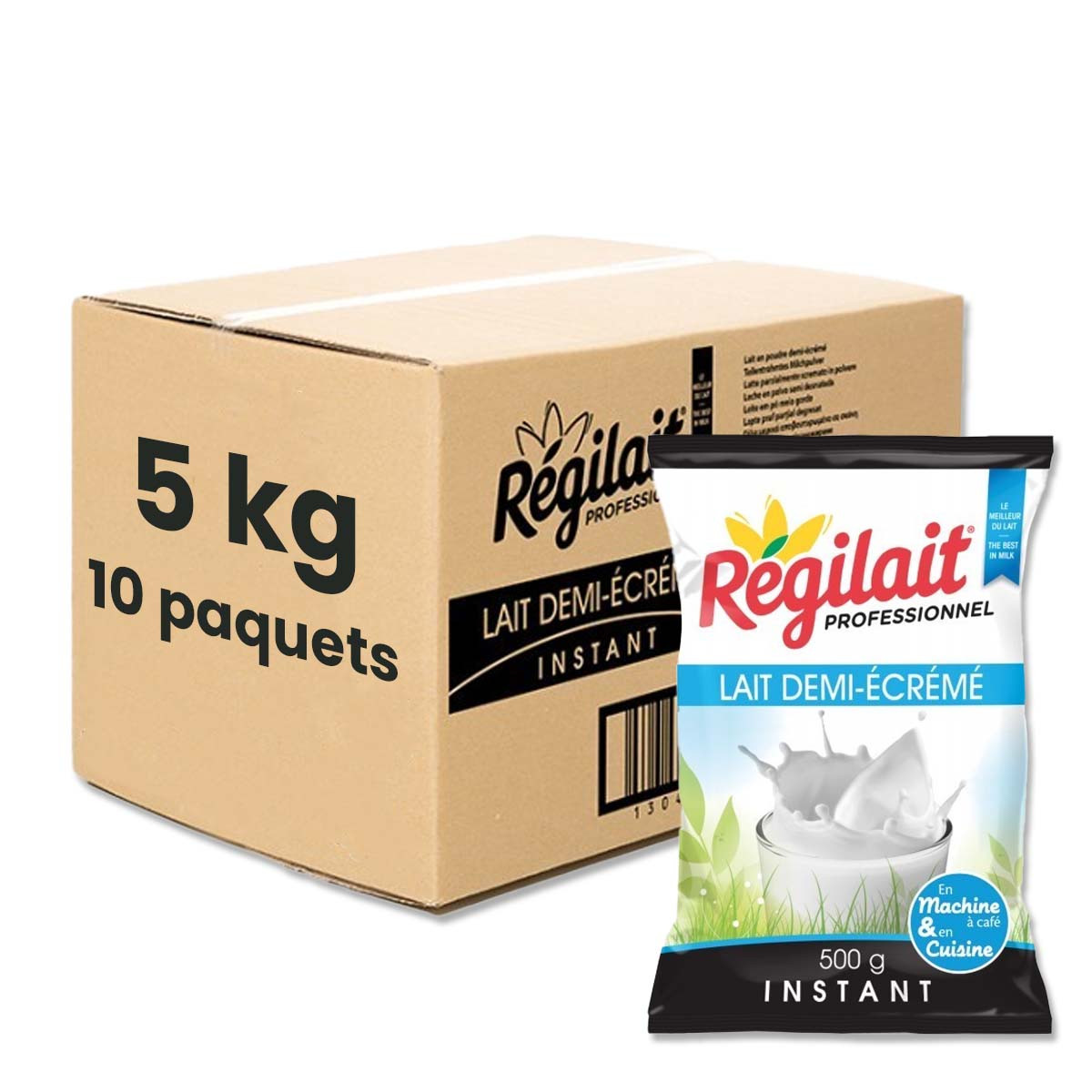Régilait : lait en poudre vending et lait concentré