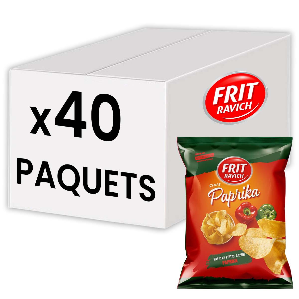 Chips Frit Ravich Bacon et Fromage 38g - 40 paquets