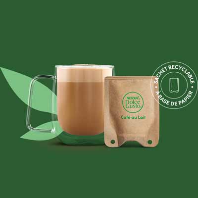 Dosettes Nescafé Dolce Gusto NEO Café au Lait - 1 boîte - 12 sachets
